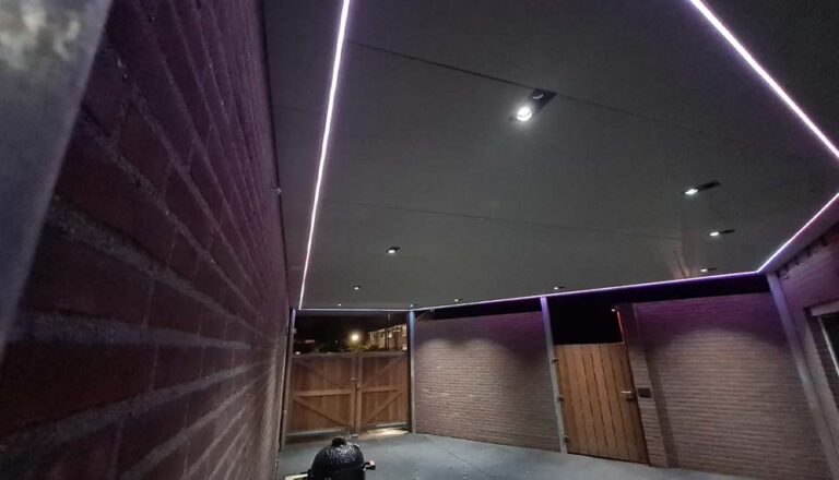 Carport met slimme verlichting - JDK Benelux